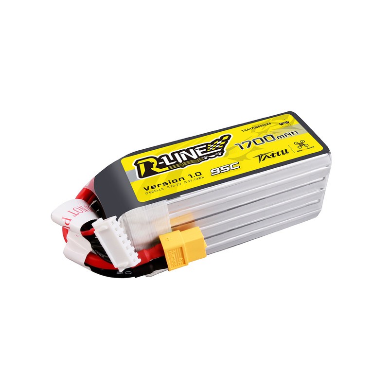 Tattu R-Line 1700mAh 22.2V 95C 6S1P XT60