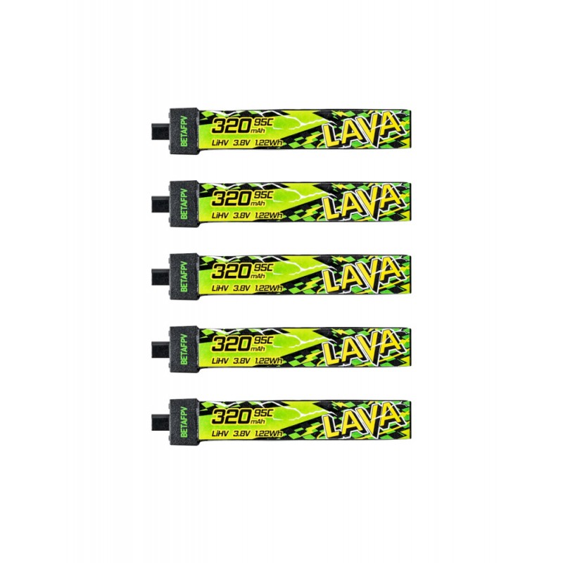 BetaFPV Lava II 320mAh 1S 95C HV (5pcs)