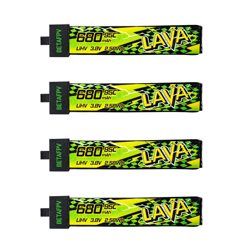 BetaFPV Lava II 680mAh 1S 95C HV (4pcs)